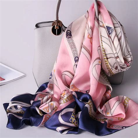 100 Pure Silk Scarf Women Luxury Brand 2018 Shawls And Wraps For