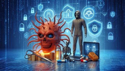 Conceptual Image Of Virus And Malware Threats Stock Illustration Illustration Of Health