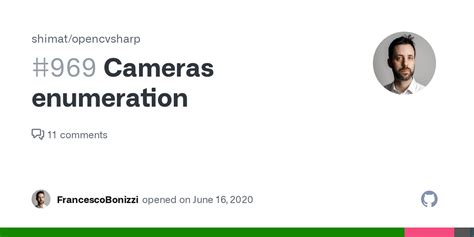 Cameras Enumeration Issue Shimat Opencvsharp GitHub