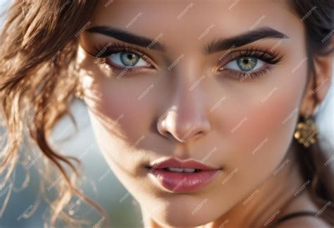 Premium Photo A Portrait Of Breathtakingly Gorgeous Exotic Beautiful