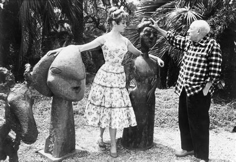Brigitte Bardot Meets Pablo Picasso At His Villa La Californie In