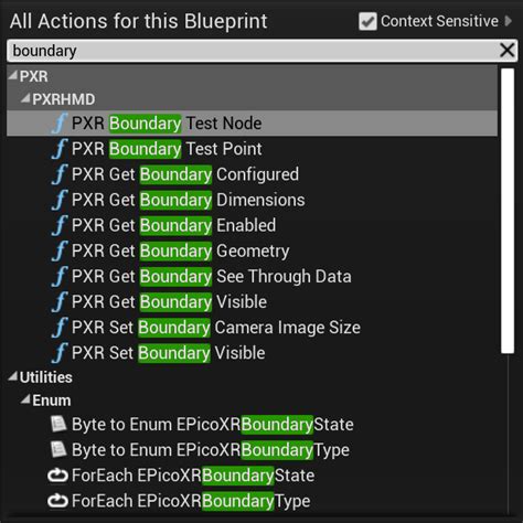API Interface Function List Unreal XR SDK V Documentation