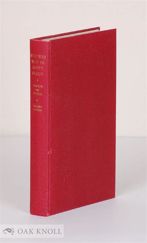 Who Was Who In Egyptology Warren R Dawson