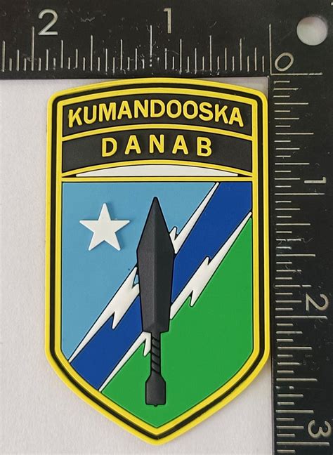 Official Danab Kumandooska Somali Lighting Force Danab Pvc Custom Patches
