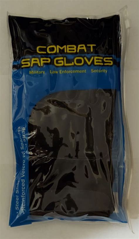 Black Leather Sap Gloves Self Defense Free Shipping