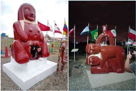 Nuevos Huacos De La Fertilidad Gigantes Son Inaugurados En Moche Infobae