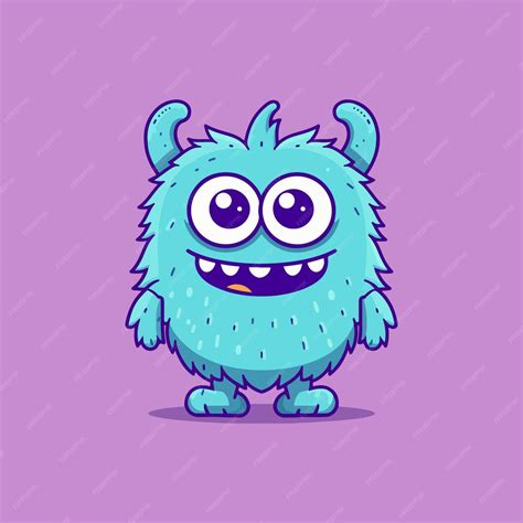 Premium Vector Cute Monster Cartoon Vector Illustration