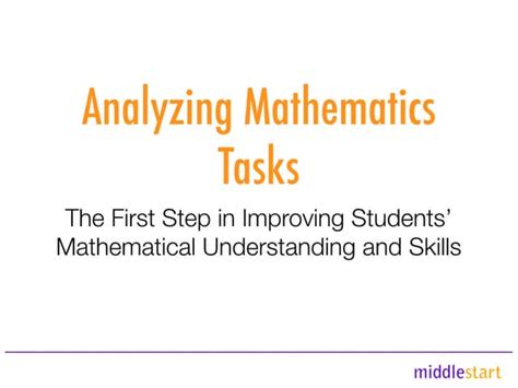 Analyzing Tasks Ppt