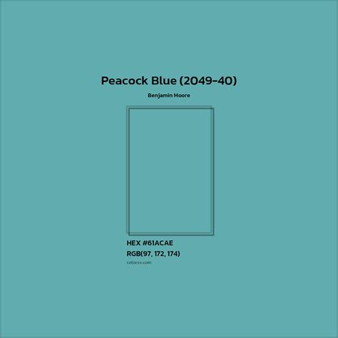 Peacock Blue 2049 40 Complementary Or Opposite Color Name And Code