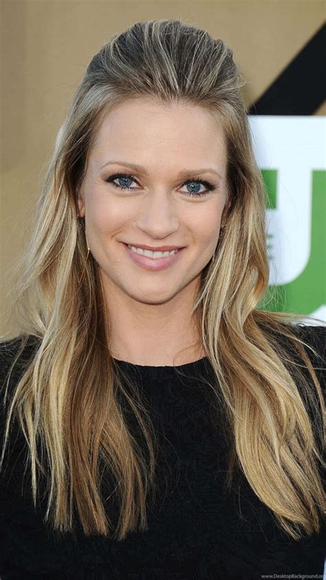 Aj Cook Radiant Blonde Smile Elegant Desktop Wallpaper Background