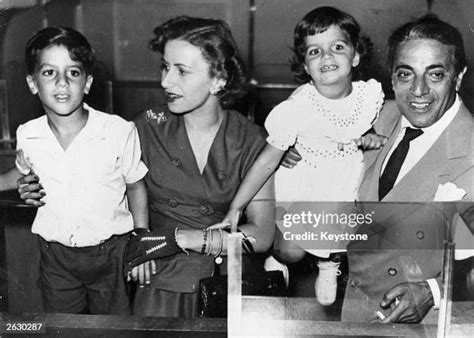 The Greek Shipping Magnate Aristotle Onassis With His First Wife