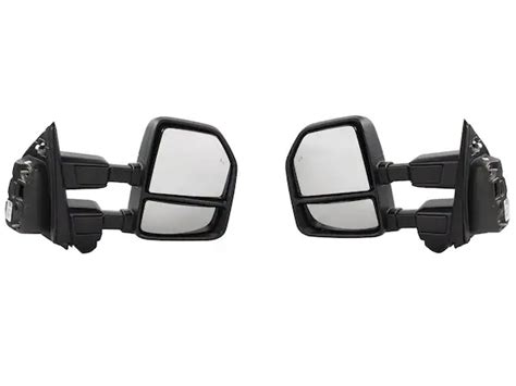 F 150 2021 2025 Trailer Tow Mirrors Black Fits Vehicles With