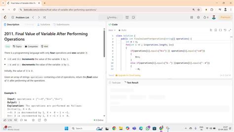 Dsa Final Value Of Variable After Performing Operations On O1