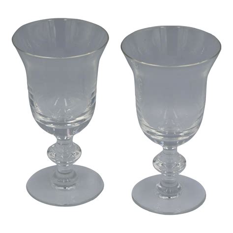 La Rochere Verre Amitie Mouth Blown Wine Stem Glass Set Chairish