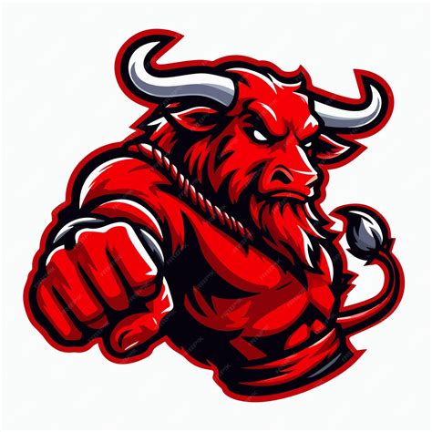 Angry Bull Logo Premium Ai Generated Vector