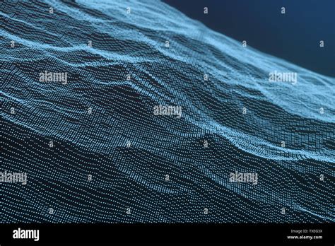 Three Dimensional Rendering Abstract Dots Variable Gradient Background