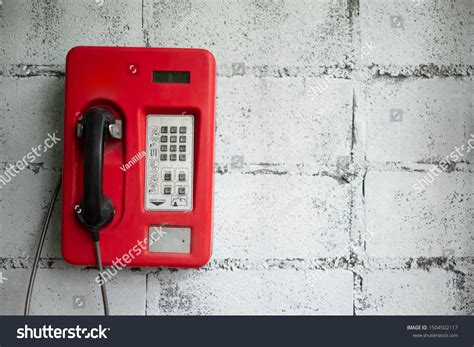 Urban Public Phone On Brick Wall Over 268 Royalty Free Licensable