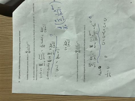 solved 3 30 points differentiating and integrating power