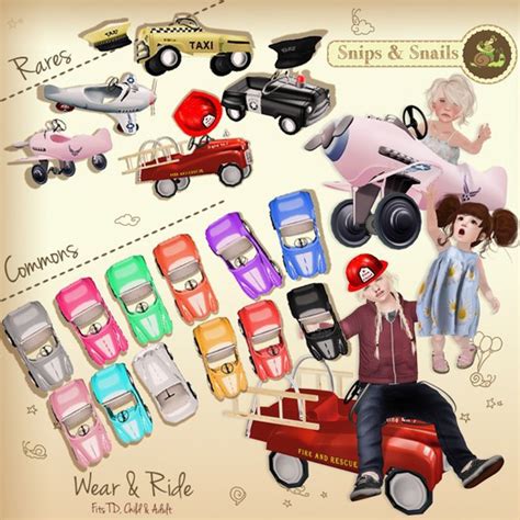 Second Life Marketplace Sands Retro Pedal Car Candy Apple