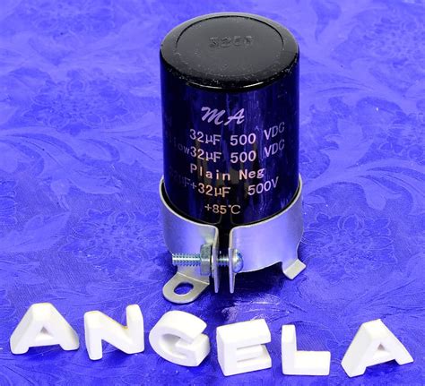 Manda Polarized Electrolytic Capacitor 32uf32uf500vdc Clamp Reverb