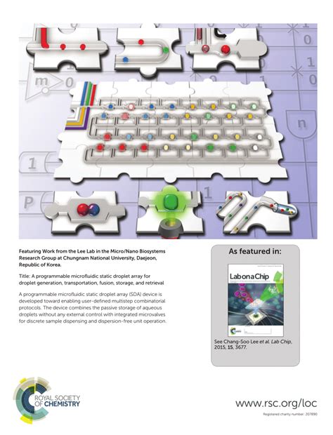 Pdf A Programmable Microfluidic Static Droplet Array For Droplet