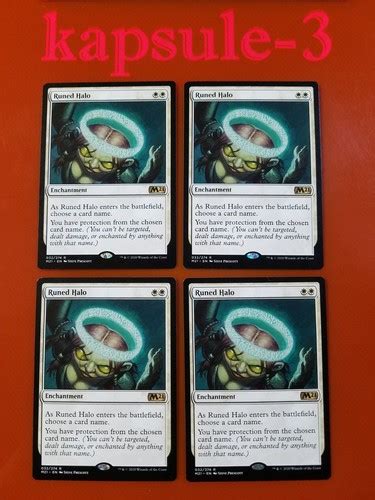 4x Runed Halo M21 Core Set 2021 Mtg Magic Cards Ebay