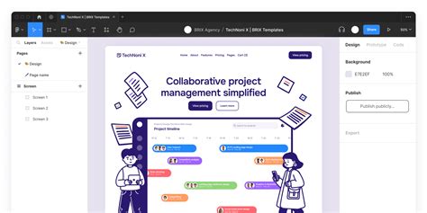 Technoni X Tech Figma Template Free Figma Resource Figma Elements