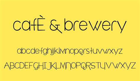 Café And Brewery Font All Free Fonts