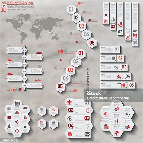다채로운 기하 육각형 인포그래픽 콘크리트 바닥에 배경기술 육각형에 대한 스톡 벡터 아트 및 기타 이미지 육각형 보고서 인포그래픽 Istock