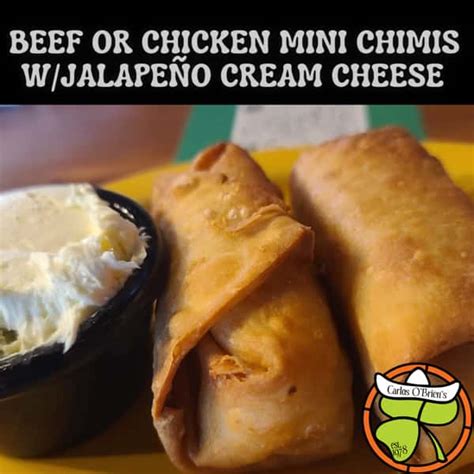Two Mini Chimis Carlos Obriens Mexican Restaurant Mexican Restaurant In Az