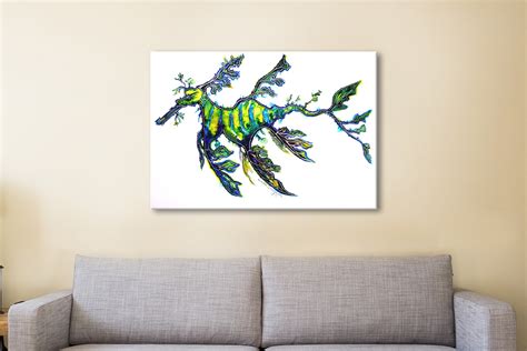 Leafy Sea Dragon Framed Print On Canvas Wall Art For Sale Melbourne