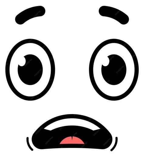 Cartoon Nervous Face