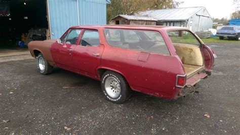 1970 Chevelle Nomad Station Wagon Project Car Low Reserve 70 For Sale
