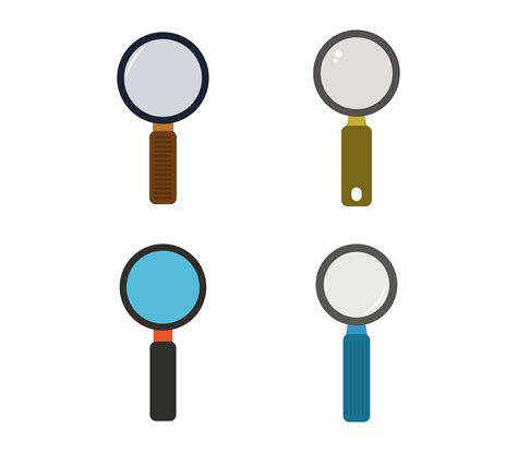 Magnifying Glass Icon Set 681705 Vector Art At Vecteezy
