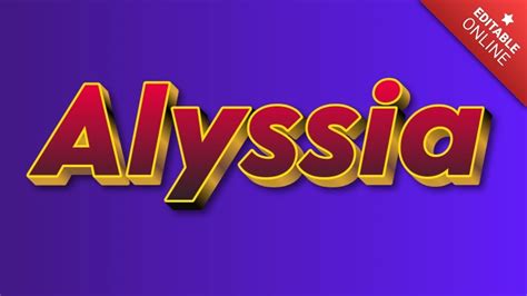 Alyssia Text Style Effects Generator