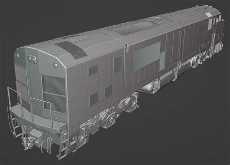 3d Model Diesel Train Locomotive Ge P30ch Vr Ar Low Poly Cgtrader