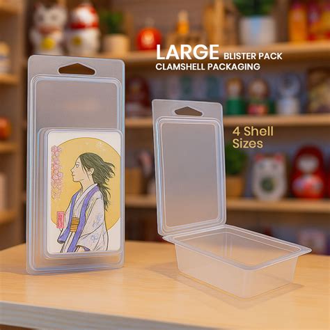 Clear Clamshell Blister Packs Large Size Insert Ready Vicipack