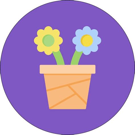 Premium Vector Flower Pot Vector Illustration Style