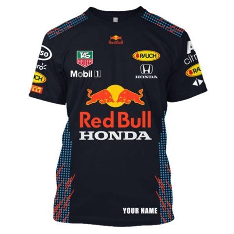 T For Racing Lover Honda Racing Red Bull Motorsports Personalized