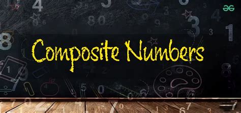 Composite Numbers Savannah Composite Numbers Math Numbers