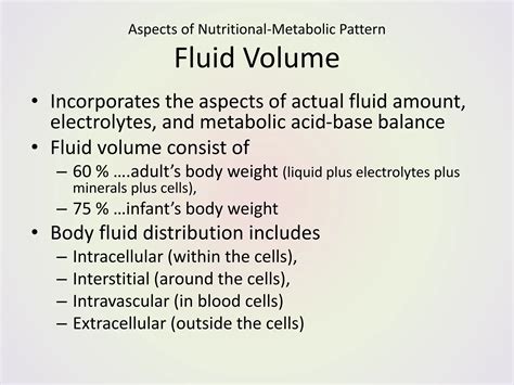 Functional Health Patterns 1 Nutrition And Metabolic Patternppt