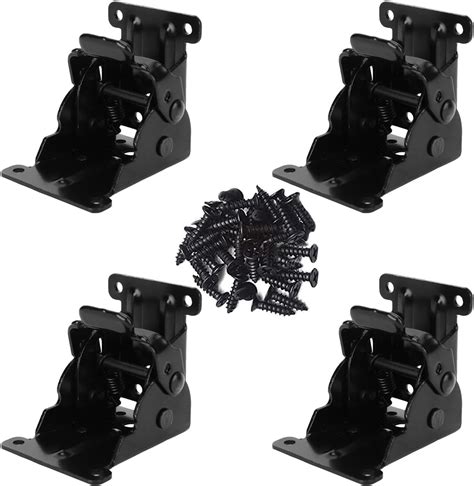 4 Pack Foldable Self Lock Hinges Heavy Duty Folding Brackets With