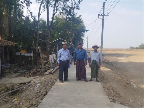 ဒေးဒရဲမြို့နယ် သံဒိဇီးဖြူကုန်းကျေးရွာလမ်း ဆောင်ရွက်ပြီးစီးမှုအား ကွင