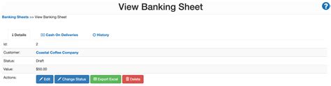 Banking Sheets