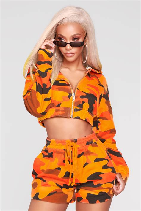 Sergeant Sexy Lounge Set Orange Fashion Nova Matching Sets