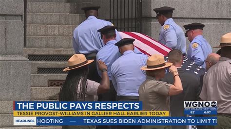 Casket Of Civil Rights Pioneer Tessie Prevost Williams To Be Escorted By Us Marshals Wgno