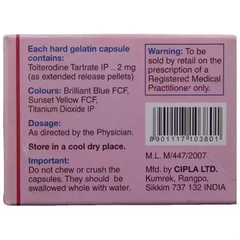 Terol La 2 Capsule Uses Price Dosage Side Effects Substitute Buy