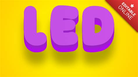 Led Text Effect Generator