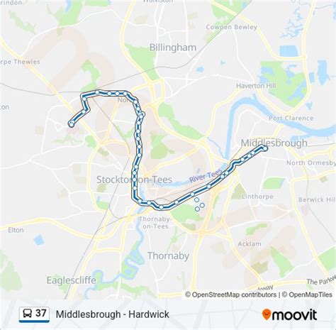37 Route Schedules Stops And Maps Middlesbrough Updated