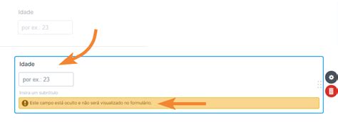 como ocultar campos do formulário